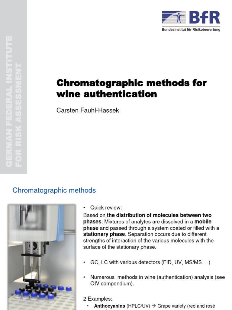BFR - Annex 12 - Chromatographic Methods | PDF | High Performance ...