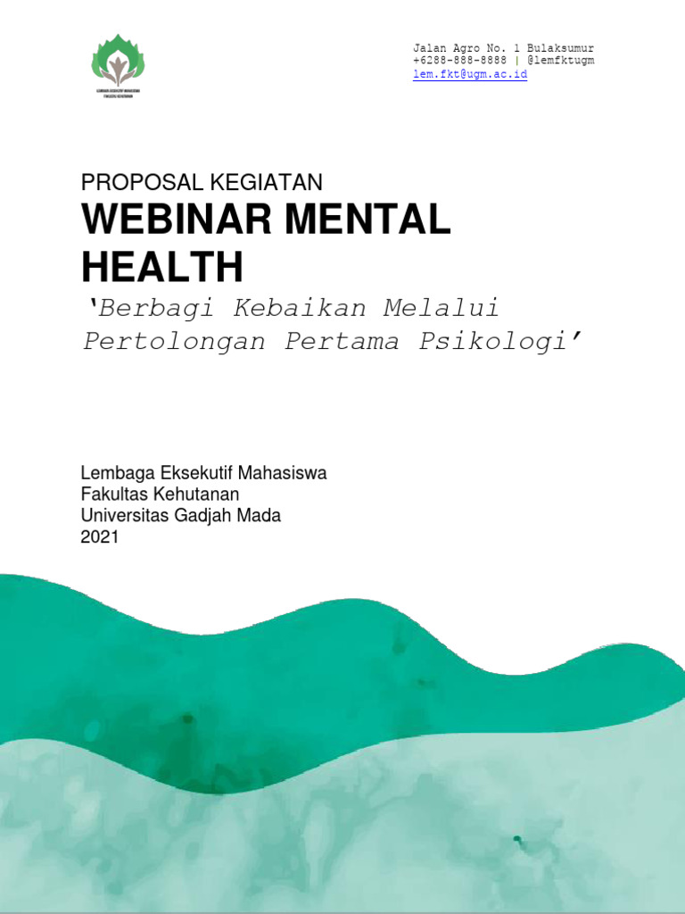 Proposal Kegiatan Webinar Mental Health | PDF | Pengembangan Diri