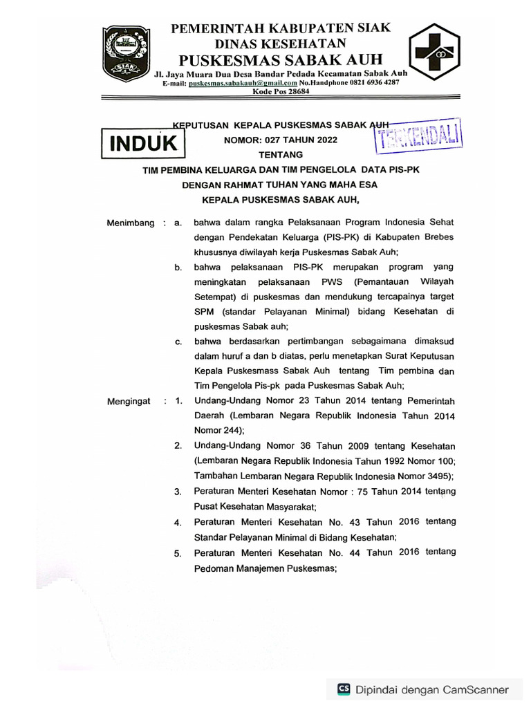 SK Tim Pembina Pispk | PDF