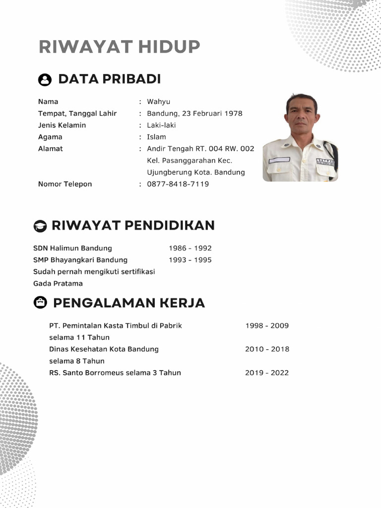 CV Wahyu | PDF