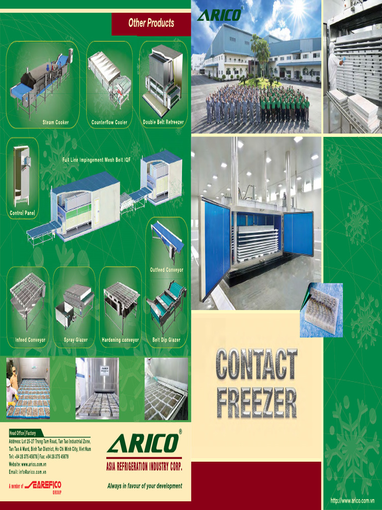 Arico Contact Freezer | PDF | Refrigerator | Heat Exchanger