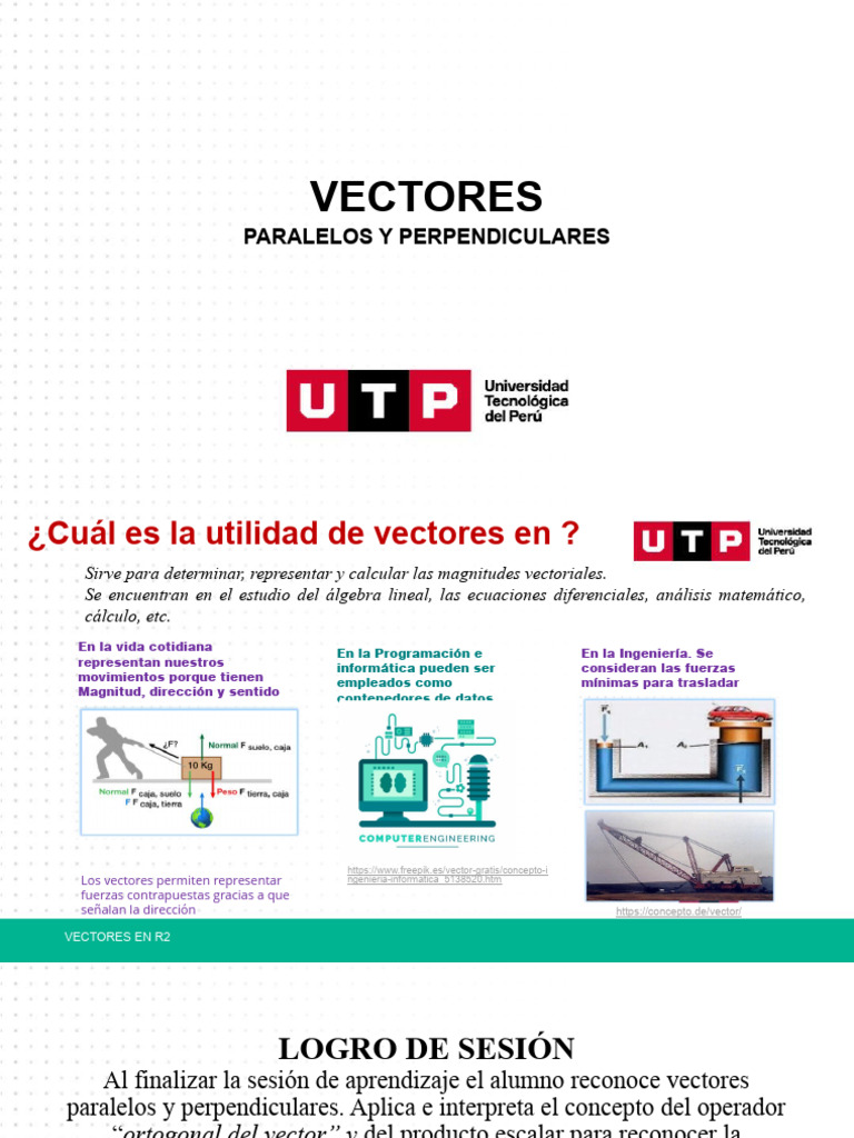 S02.s1 - Material - Vectores Paralelos y Perpendiculares | PDF ...