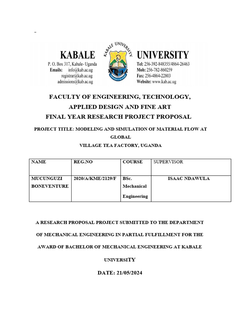 Final Year Research Project Bonny-1 | PDF | System | Qualitative Research