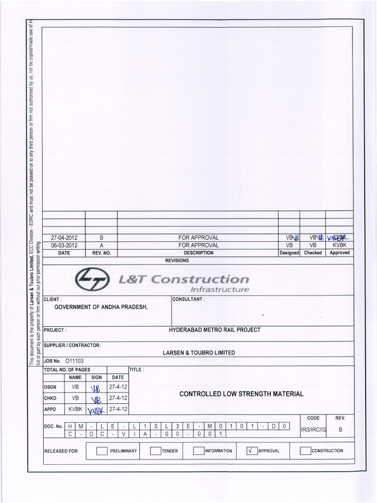 Controlled Low Strengh Material | PDF | Concrete | Building Materials