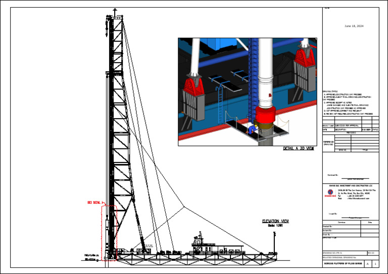 Working Platform Design for Piling Barge | PDF