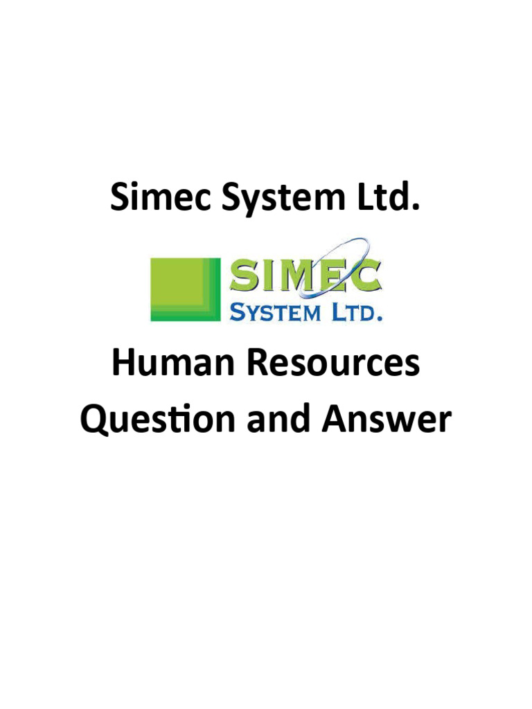 Simec System LTD | PDF | Business | Self-Improvement