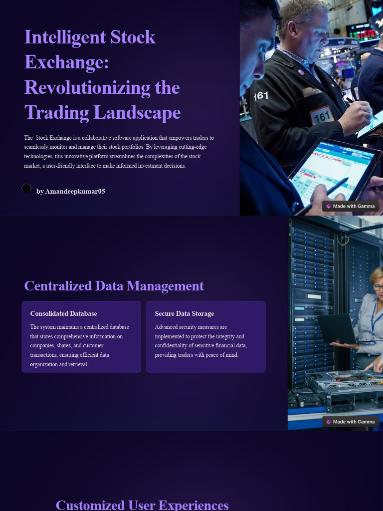 Intelligent Stock Exchange Revolutionizing The Trading Landscape | PDF ...