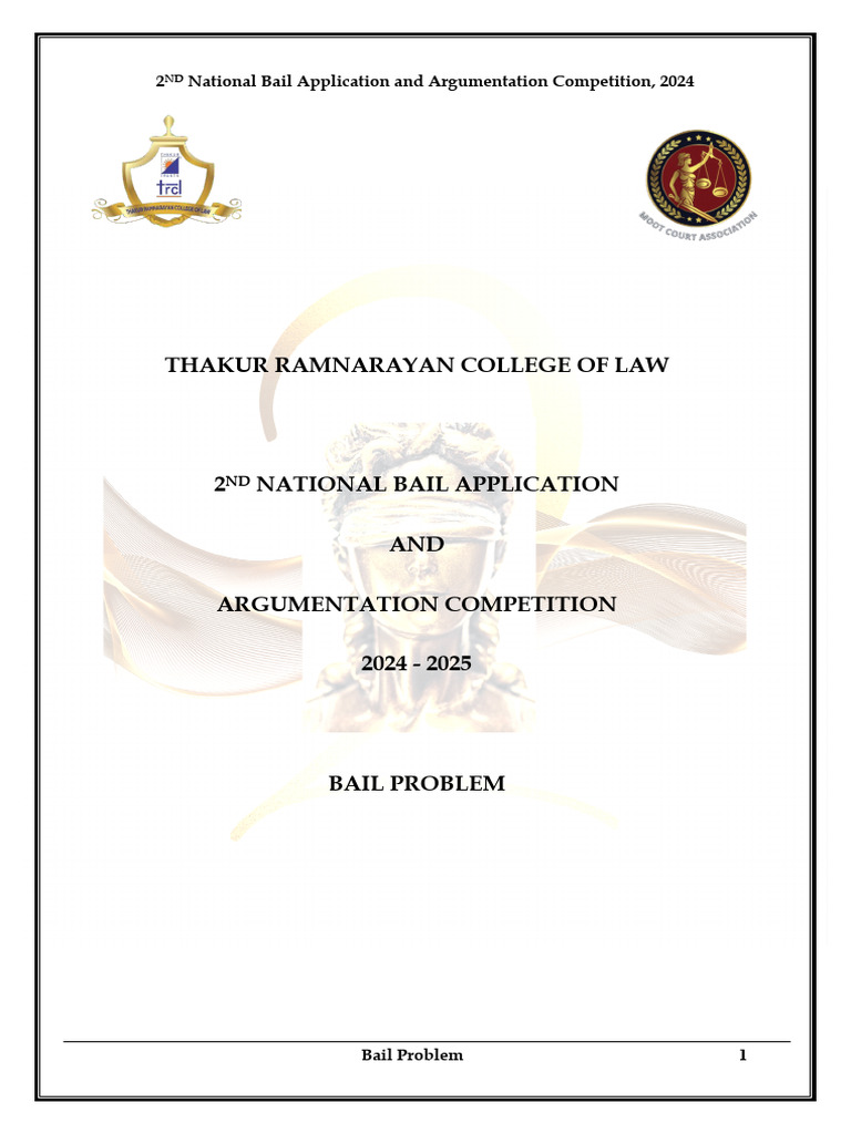 Bail Problem | PDF | Bail | Crime & Violence