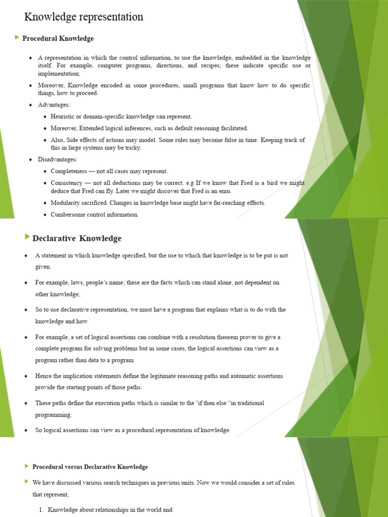 Knowledge Representation Ai Unit 3 | PDF | Knowledge Representation And Reasoning | Knowledge