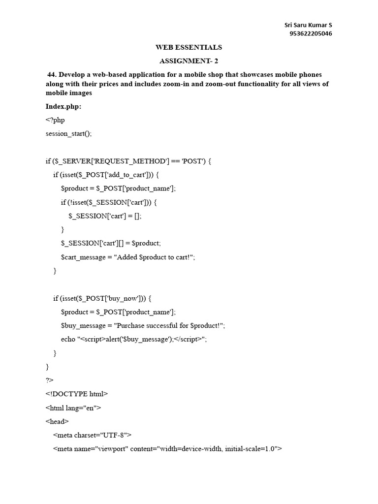 Web Essentials 2 | PDF | Mobile App | Graphical User Interfaces