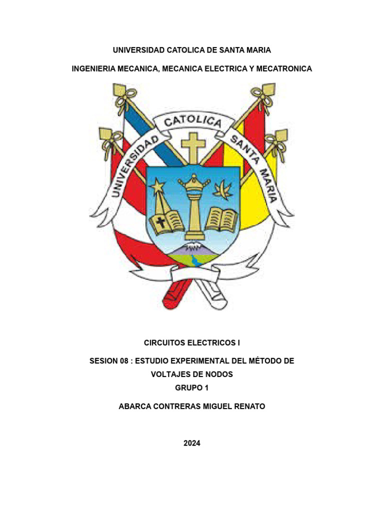 Método de Voltajes de Nodos: Estudio Experimental | PDF | Ingeniería Electrónica | Electrónica