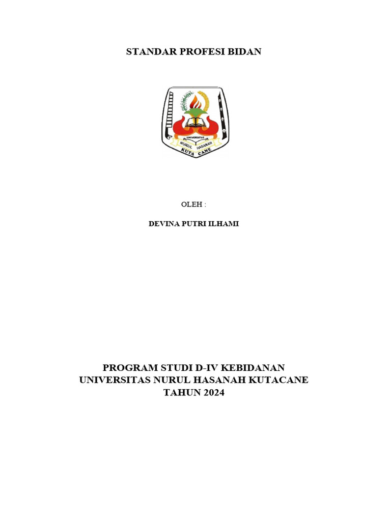 Standar Profesi Bidan Sri Auliana Ritonga | PDF | Pengembangan Diri