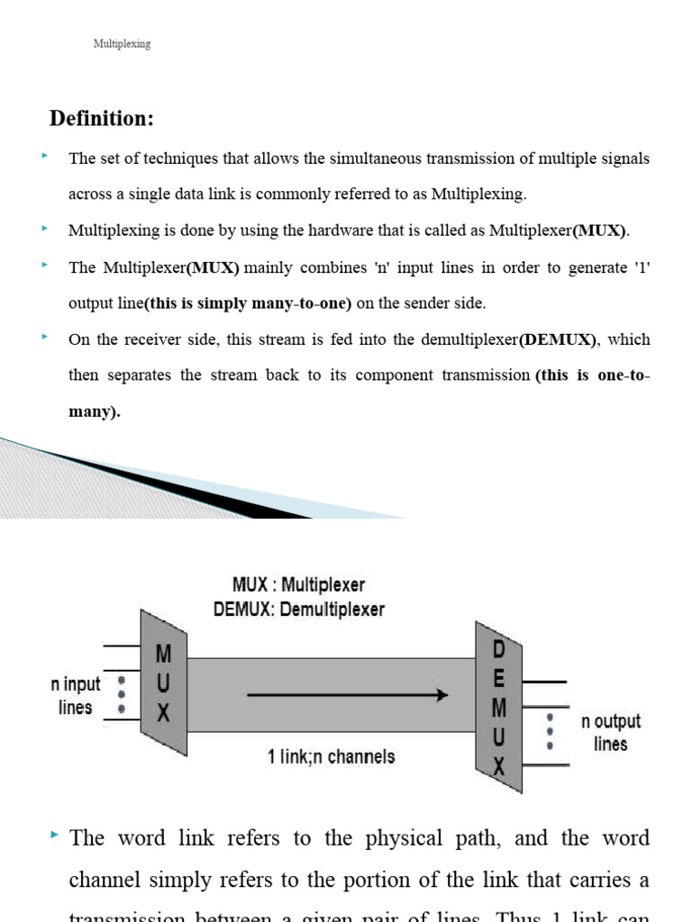 Multiplexing | PDF | Multiplexing | Modulation