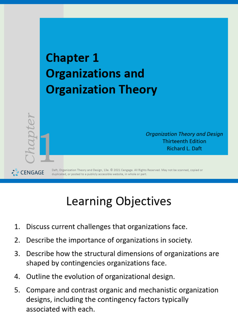 Daft OTAD 13e PPT Ch01 | PDF | Organizational Behavior | Business Economics