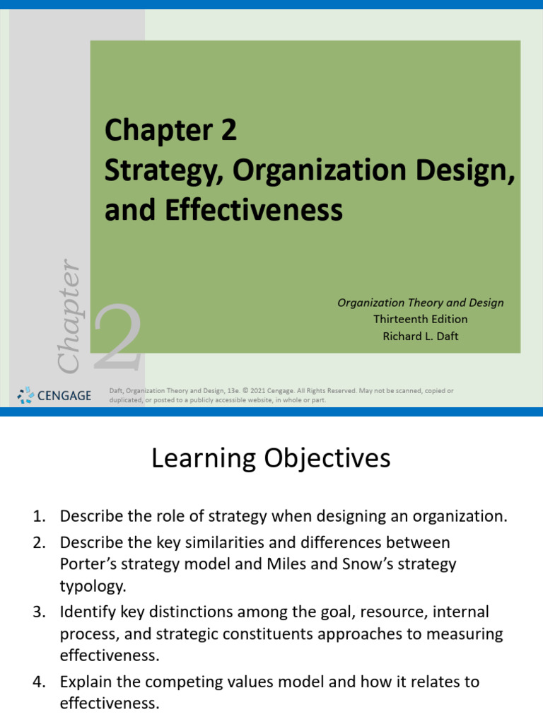 Daft OTAD 13e PPT Ch02 | PDF | Strategic Management | Organizational ... Daft OTAD 13e PPT Ch02 | PDF | Strategic Management | Organizational ...