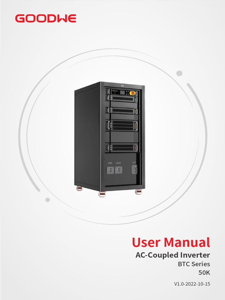 GW - BTC - User Manual-EN | PDF | Power Inverter | Direct Current