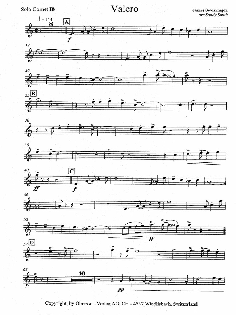 Valero - Solo Cornet | PDF