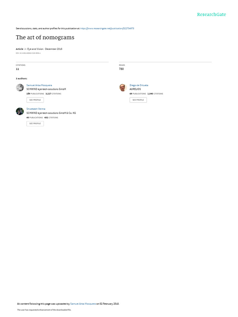 The Art of Nomograms | PDF