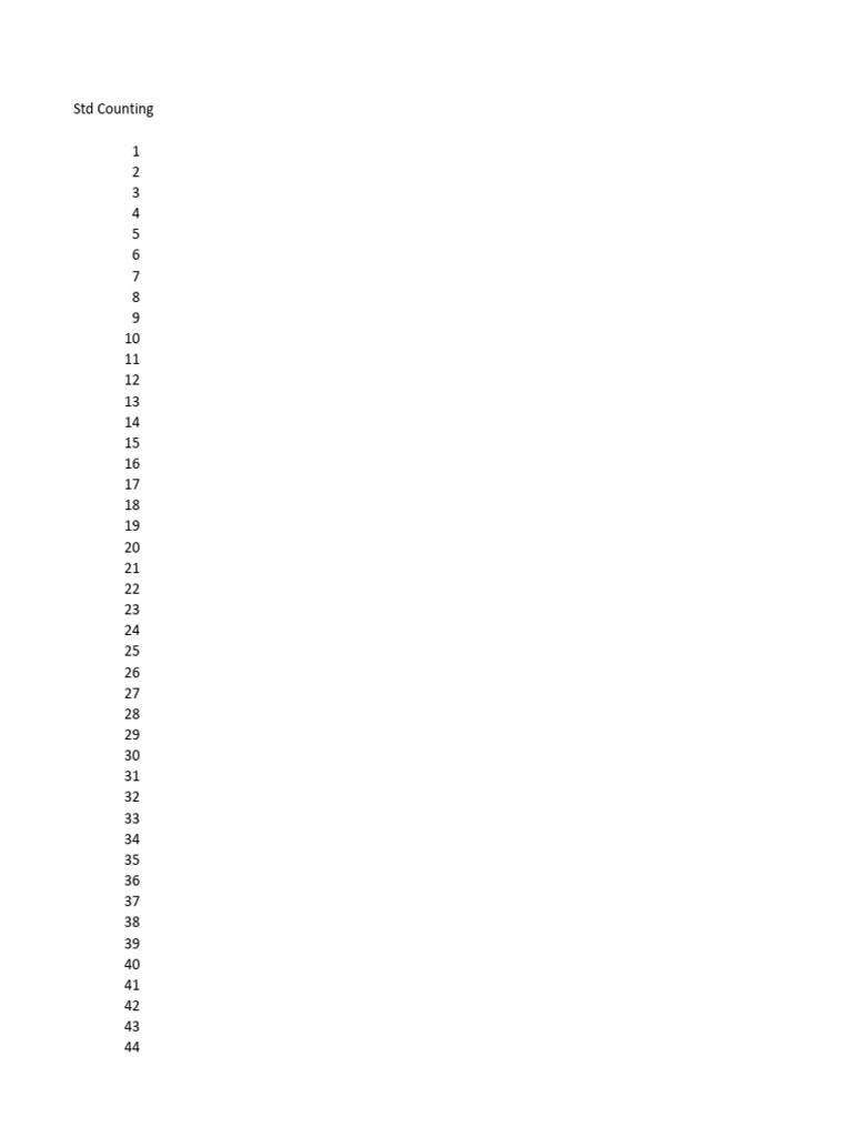 Std Counting Pdf