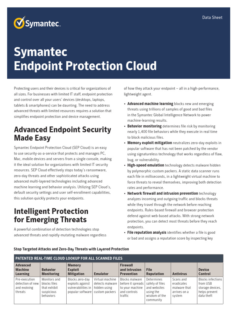 Endpoint Protection Cloud en | PDF | Malware | Cloud Computing