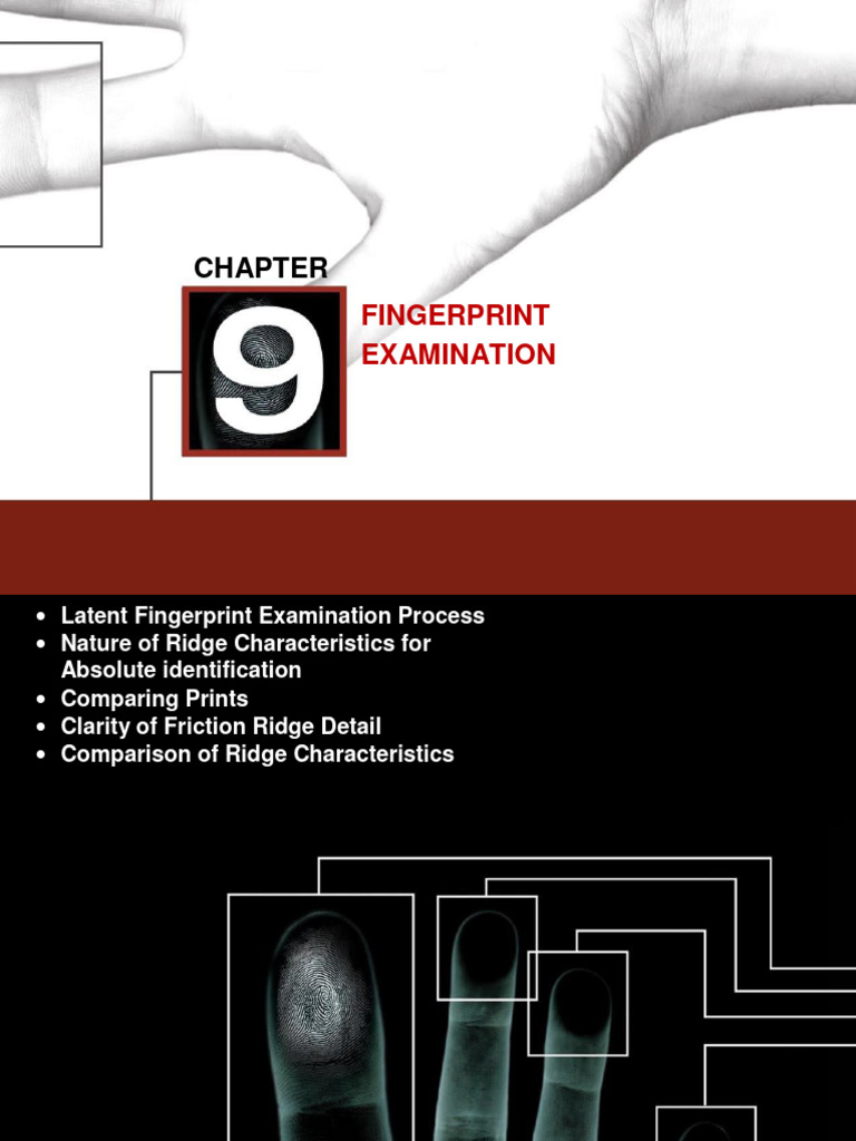 Chapter 9 Fingerprint Examination | PDF | Fingerprint | Methodology