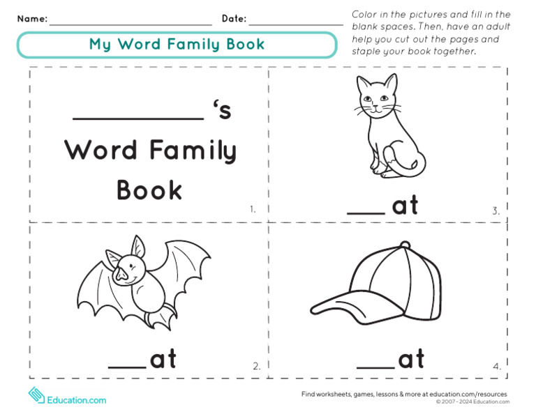 Word Family Book | PDF