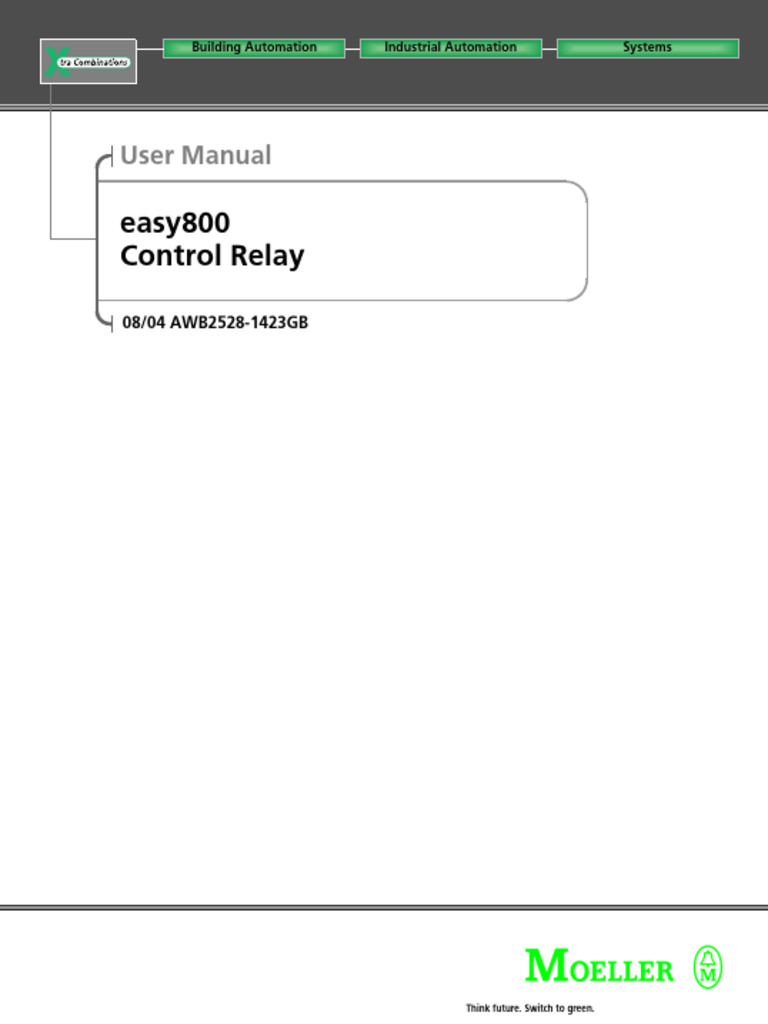 Moeller easy800 User Manual | PDF | Relay | Power Supply