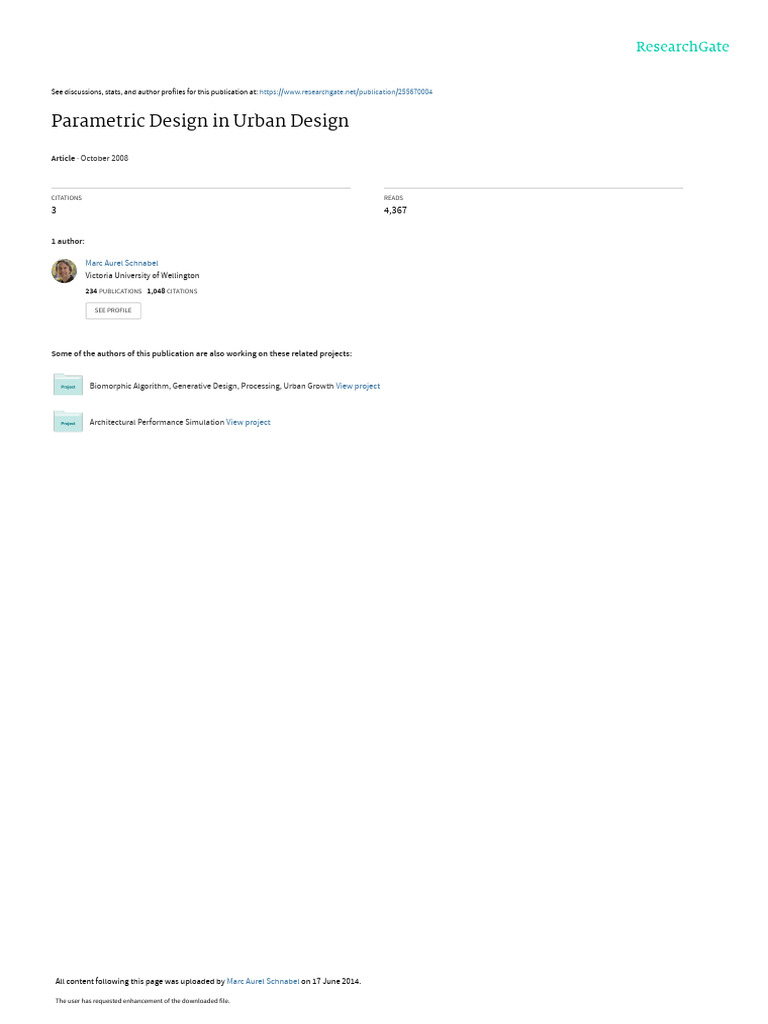 Parametric Design in Urban Design | PDF | Design | Building Information ...