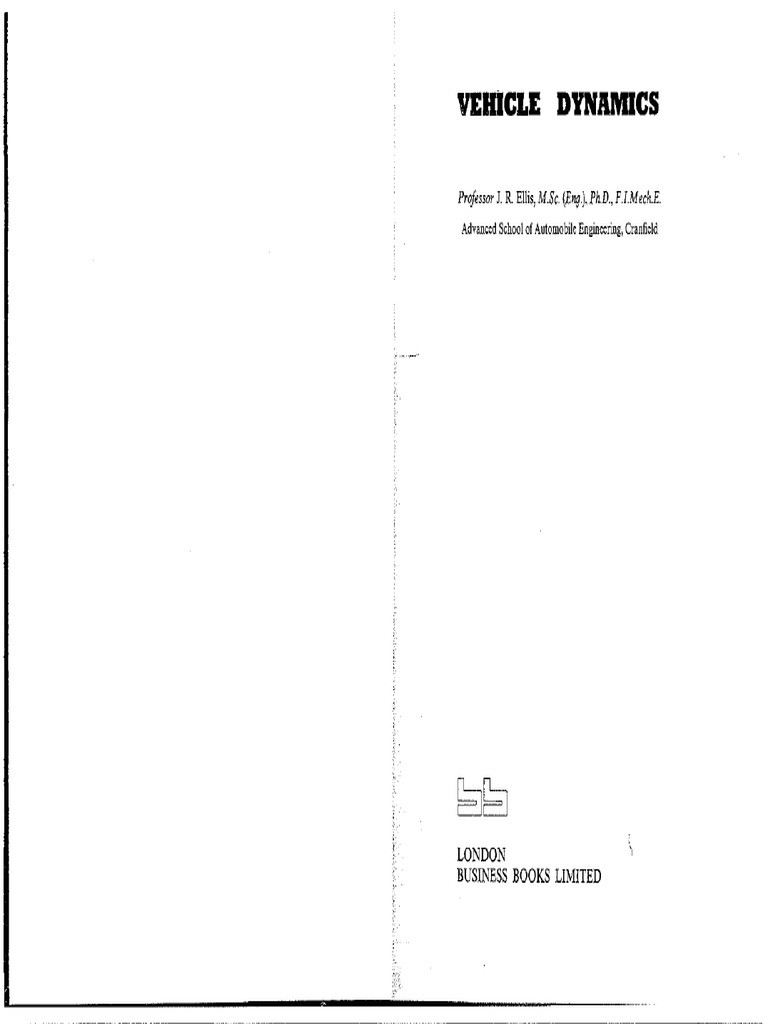 Ellis J.R. - Vehicle Dynamics | PDF