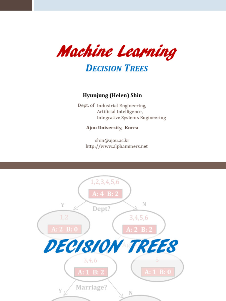 LN - ieML DecisionTrees | PDF | Algorithms And Data Structures | Machine Learning