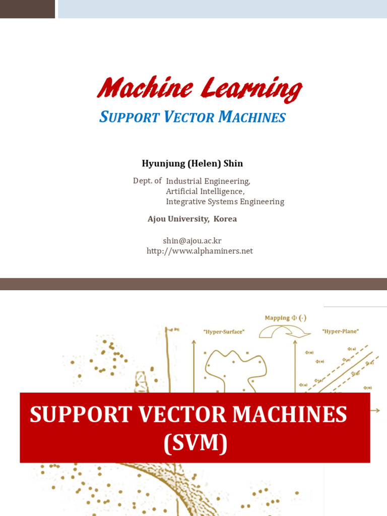 LN - ieML SupportVectorMachines | PDF | Support Vector Machine | Linear ...