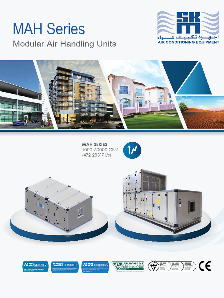 MAH Series: Modular Air Handling Units | PDF | Electric Heating ...