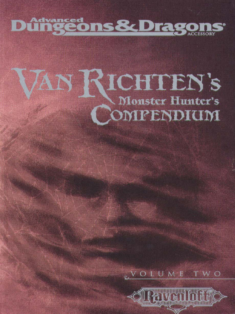 ADnD Ravenloft Van Richten's Monster Hunter's Compendium Vol II | PDF