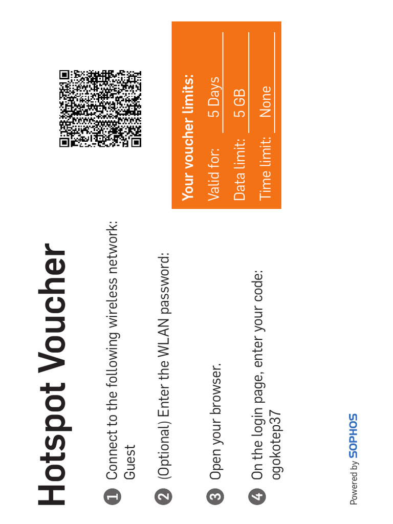 Hotspot Voucher Instructions and Limits | PDF | Games & Activities