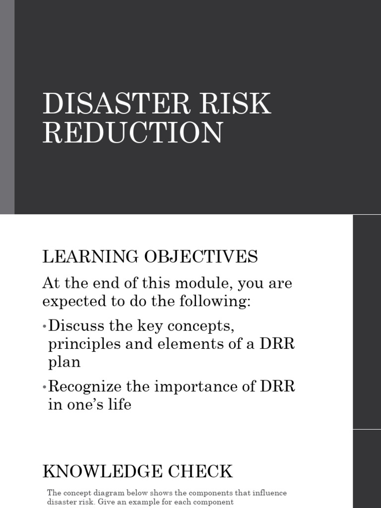 Disaster Risk Reduction | PDF | Disaster Risk Reduction | Risk