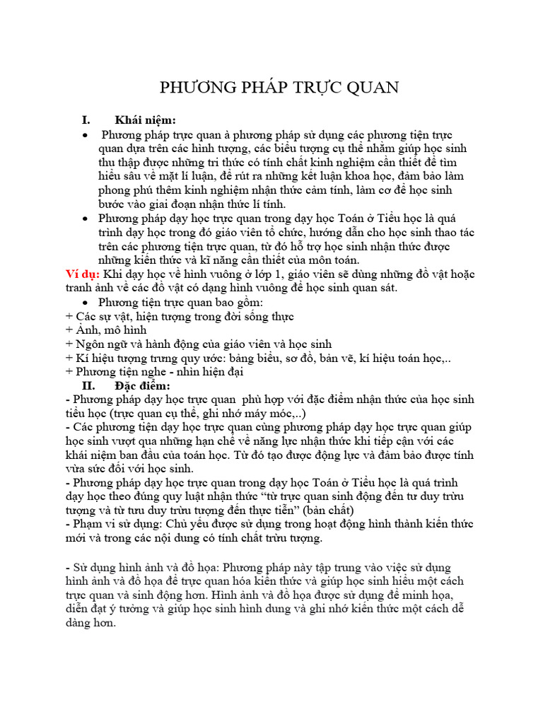 PHƯƠNG PHÁP TR C QUAN T NG H P.. | PDF