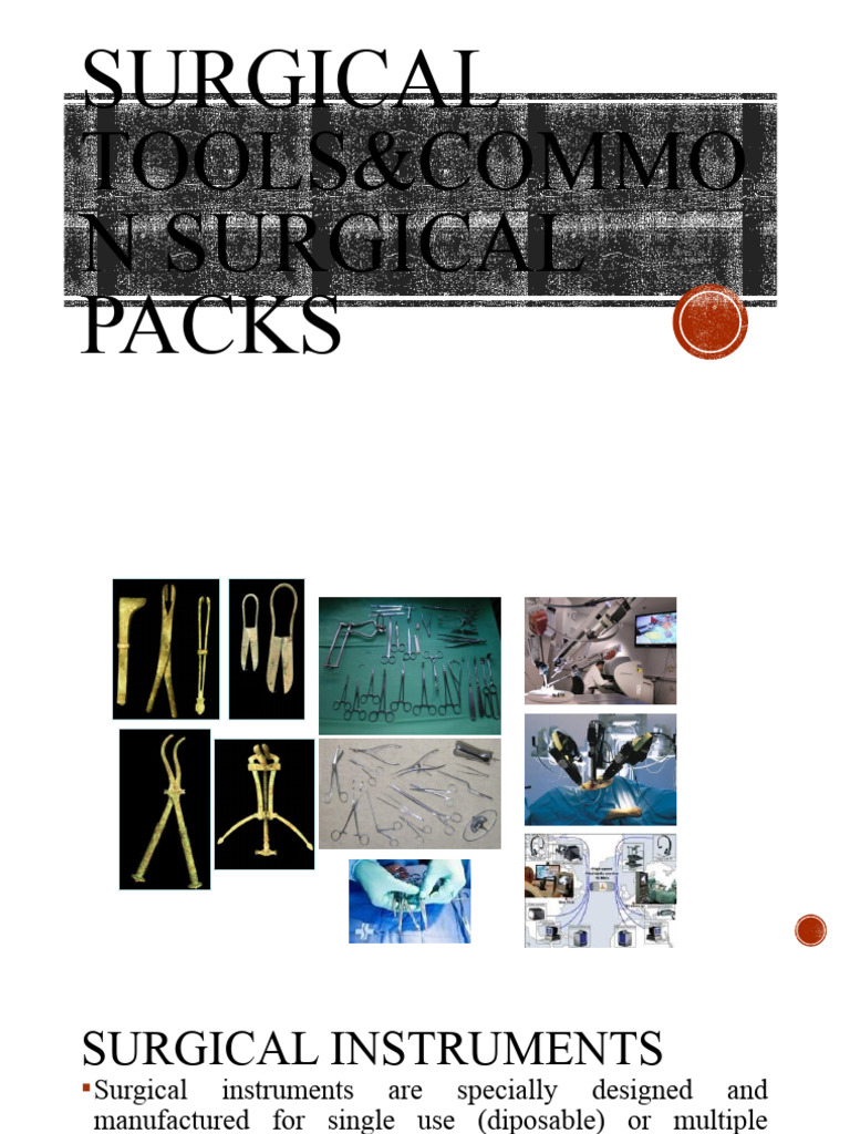 Surgical Packs and Tools | PDF