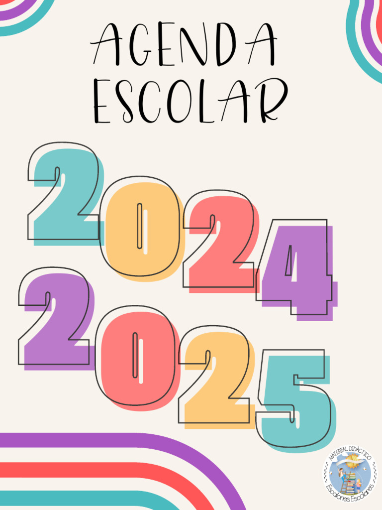 Agenda Docente 2024 - 2025 ESCALONES ESCOLARES | PDF