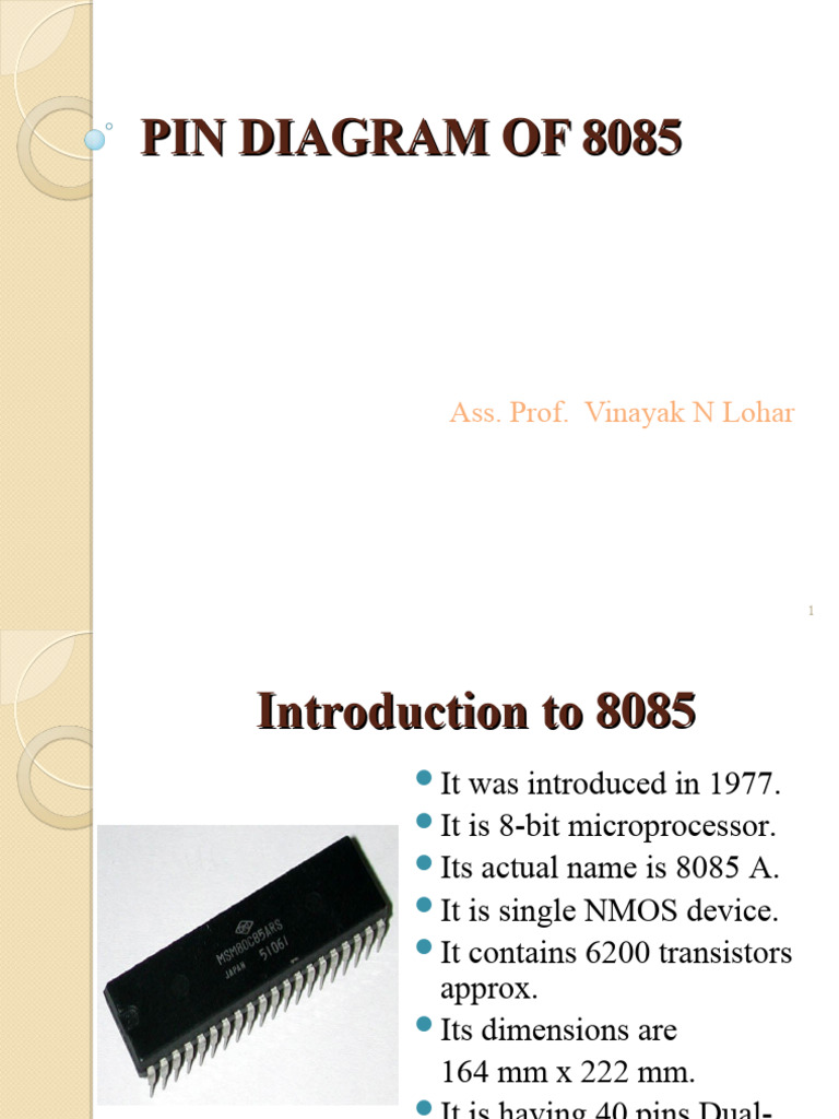 8085 Microprocessor Pin Diagram | PDF | Input/Output | Electrical ...