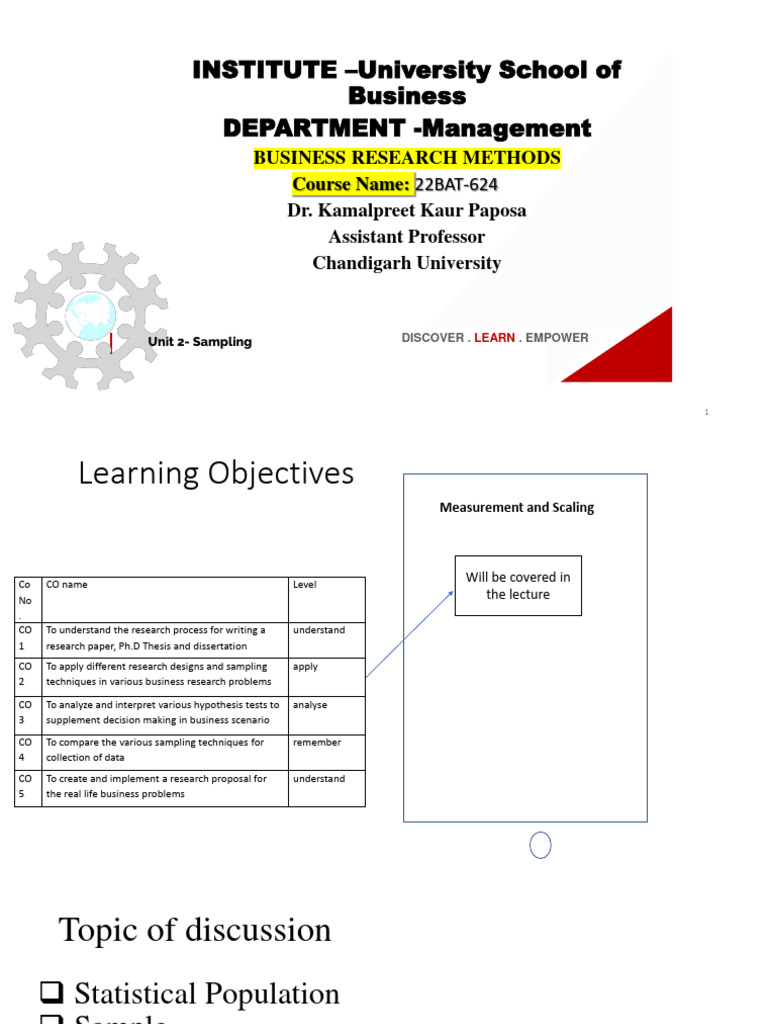 Unit 2.2 Sampling | PDF | Sampling (Statistics) | Sample Size Determination