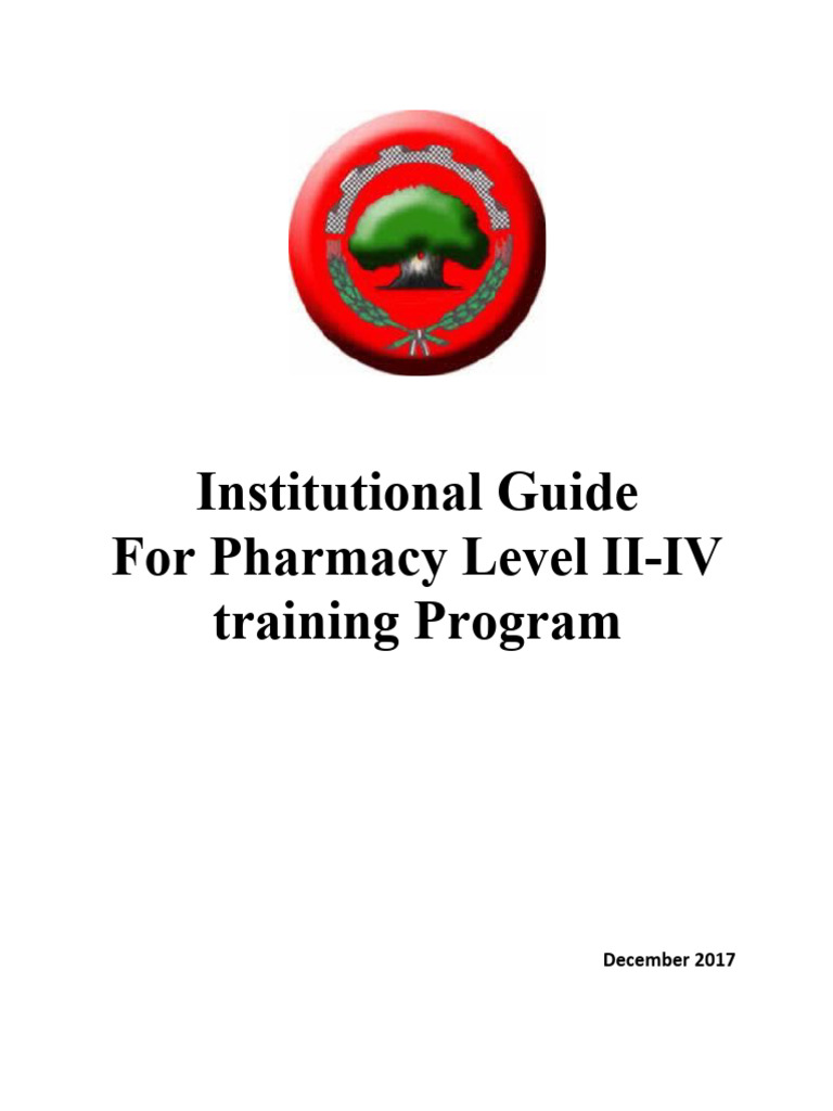 Pharmacy Level II-IV Curriculum Guide | PDF | Pharmacy | Educational ...