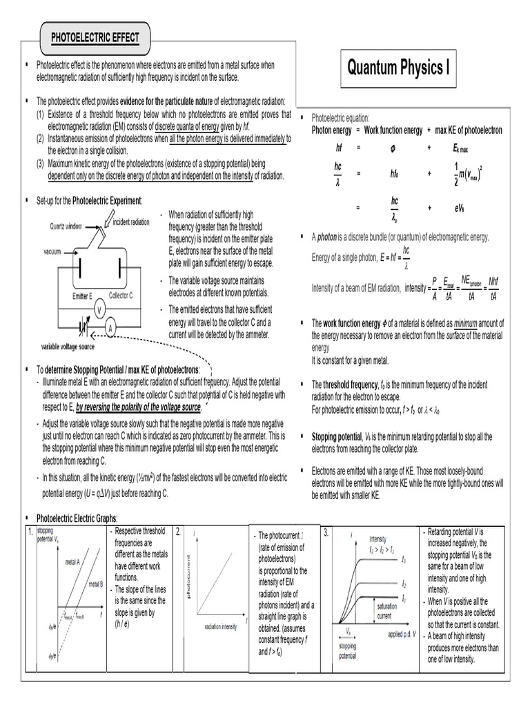 19 Quantum Physics | PDF | Photoelectric Effect | Electron