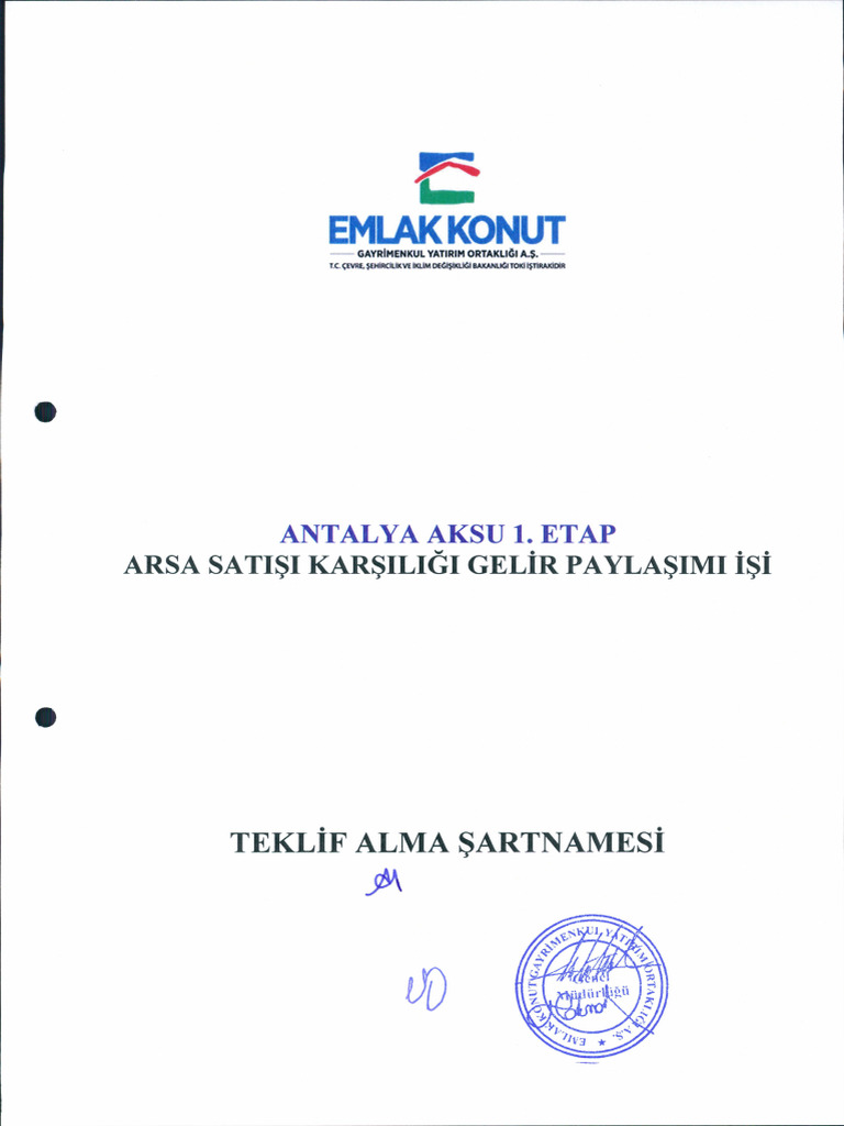 1 - Teklif Alma Şartnamesi | PDF