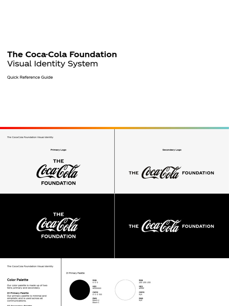 The Coca Cola Foundation Visual Identity 2021 | PDF | Rgb Color Model | Vision