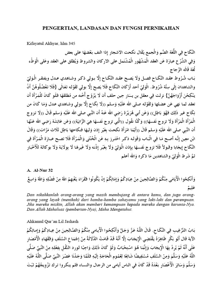 02 Pengertian Dan Fungsi Pernikahan | PDF