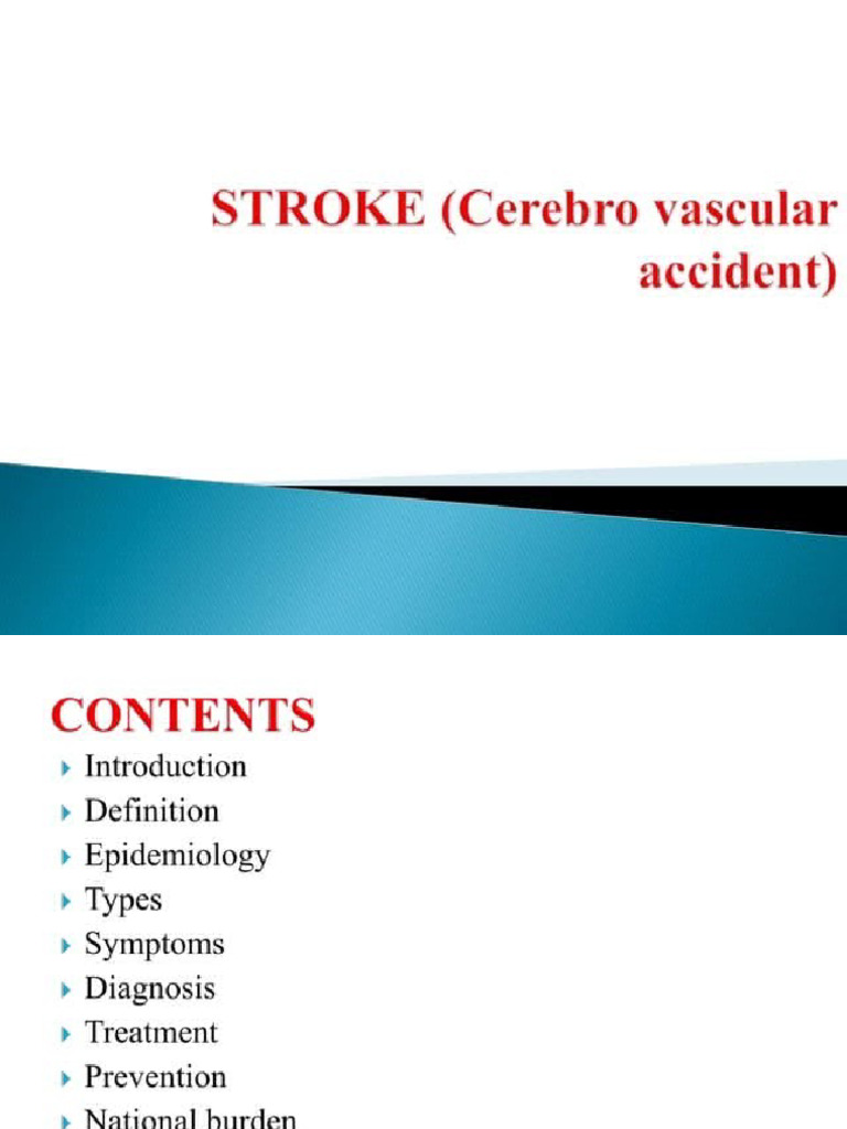 Stroke PPT BPT | PDF