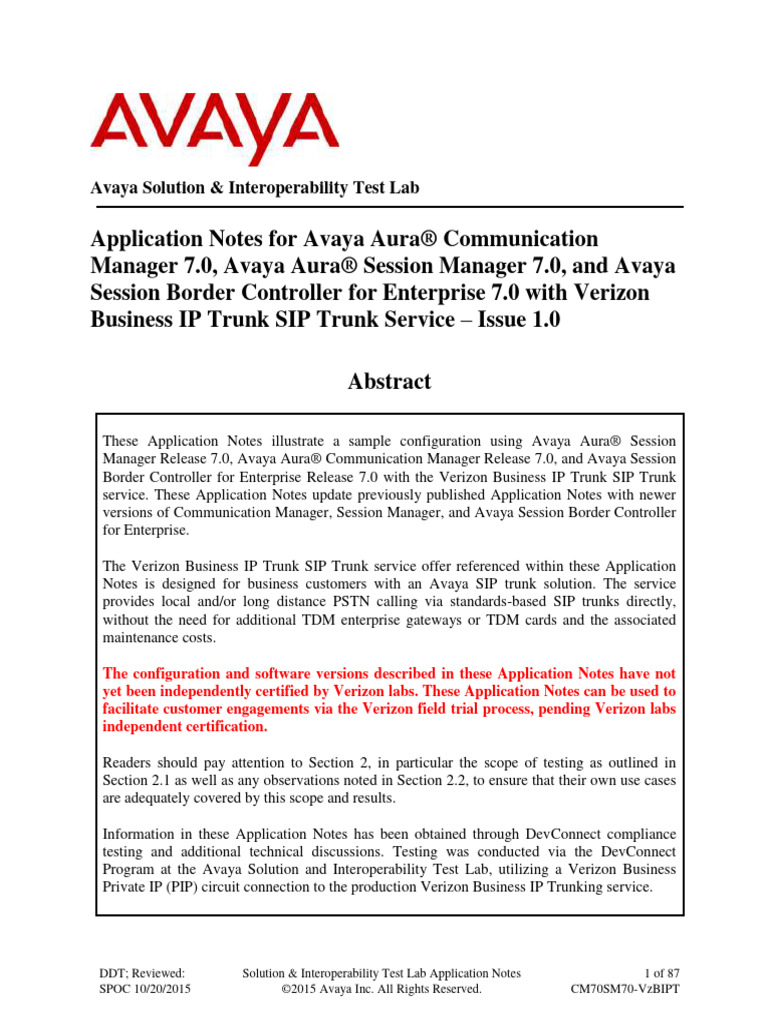 CM70SM70 VzBIPT | Download Free PDF | Session Initiation Protocol | Computer Network