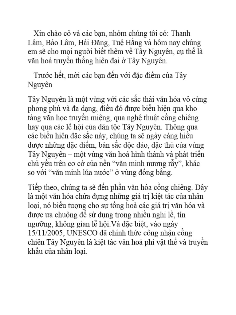 Tây Nguyên Script | PDF