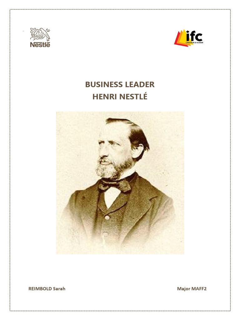 REIMBOLD Sarah - Business Leader + Project Written | PDF | Nestlé ...