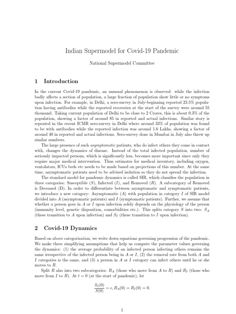 Super-Model For Virus Spreading | PDF | Infection | Epidemiology